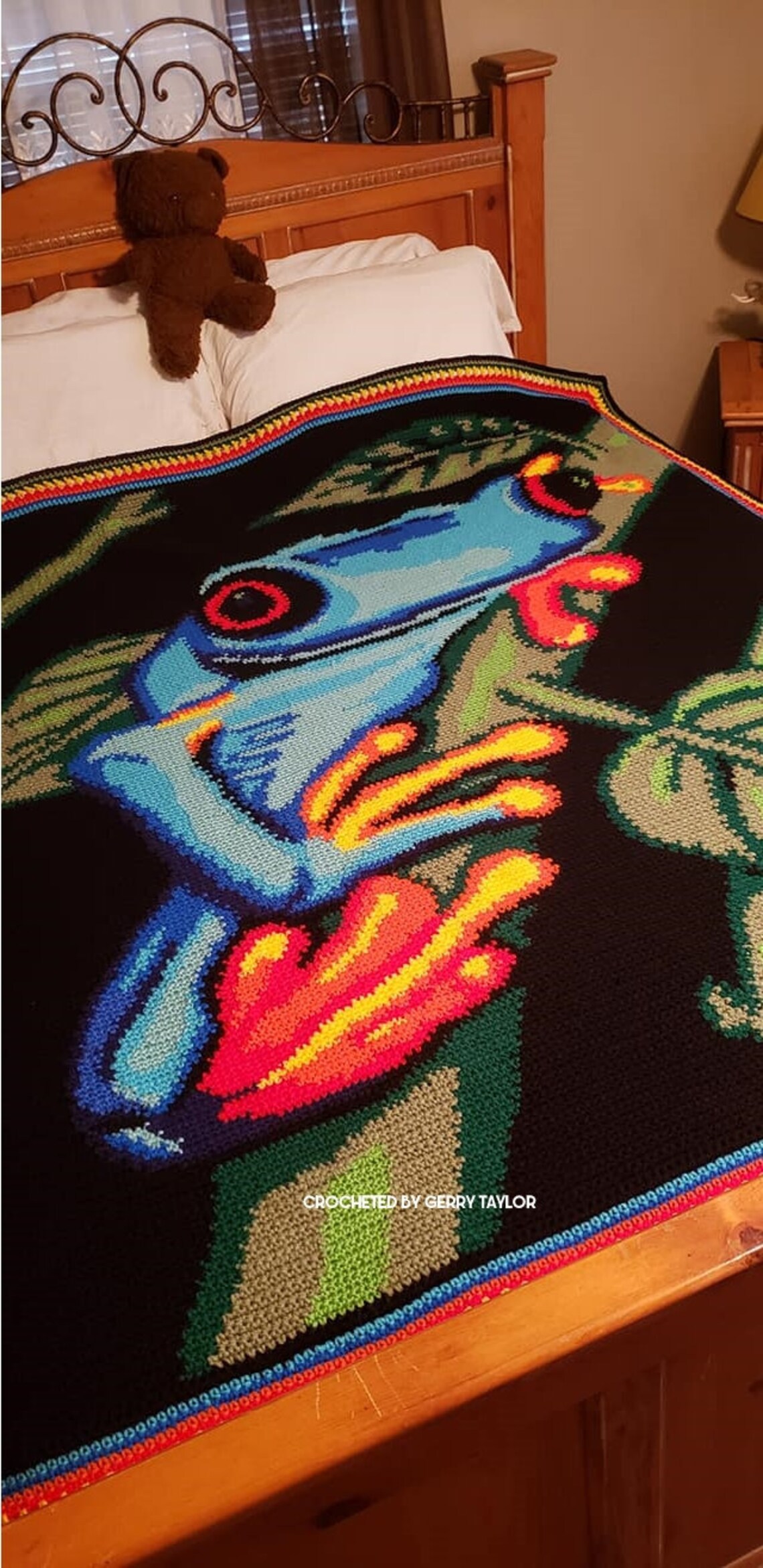 Blue Frog Crochet Graphghan Pattern - Etsy