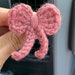 Crochet Bow Vent Clip | Bow Vent Clip - Etsy