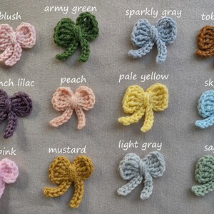 Crochet Bow Vent Clip Bow Vent Clip - Etsy