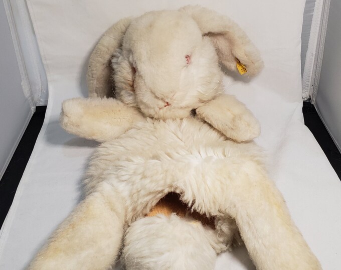 Vintage Steiff White "jolly Hase" Rabbit Puppet - Vintage Toy - Vintage ...