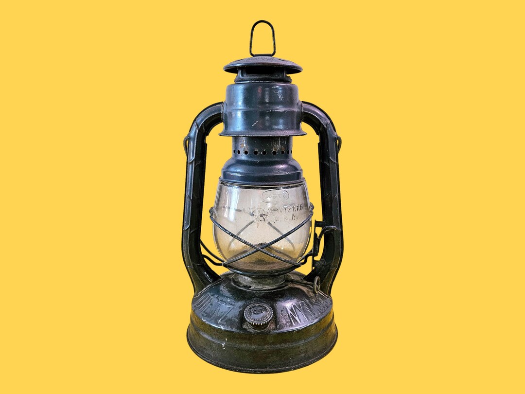 Vintage Dietz Little Wizard N.Y. USA Loc-nob Kerosene Lantern Oil Lamp ...