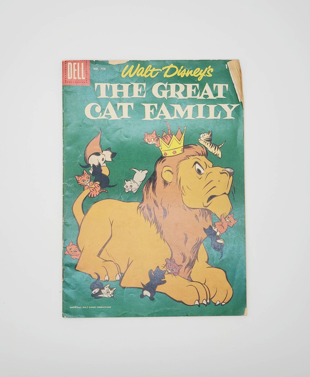 Vintage Walt Disney's "the Great Cat Family" Book - Disney Collectible ...