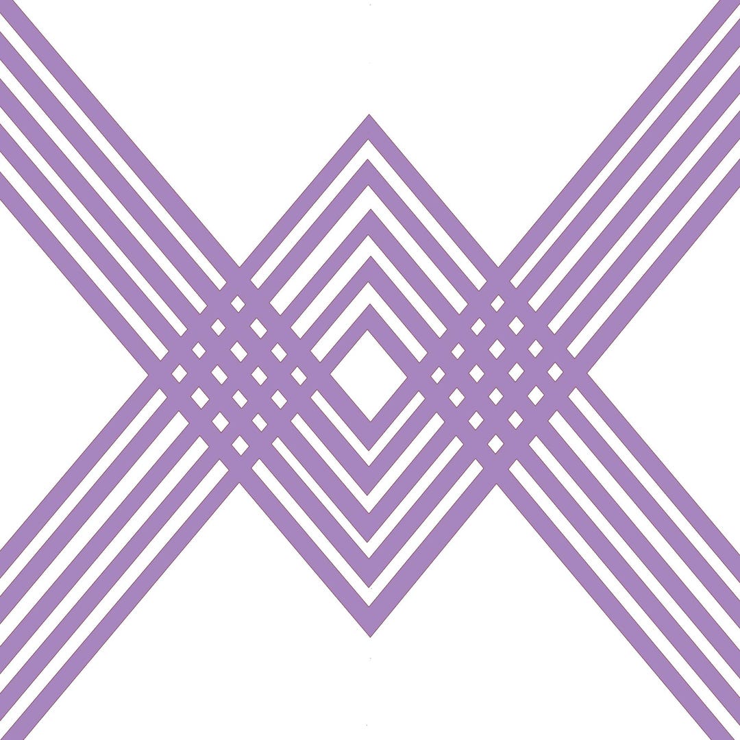 Double Triangle Cross Over Background SVG Cutfile Silhouette, Cricut ...
