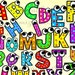 Alphabet Clipart Digital Alphabet Clip Art Images Upper Case Letters of ...