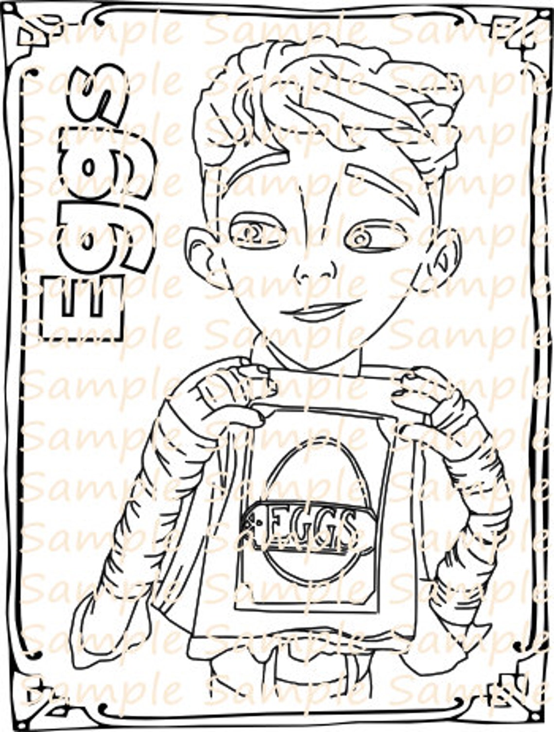 The Boxtrolls Party Favor Printable Boxtrolls Coloring Page Sheet Cute ...