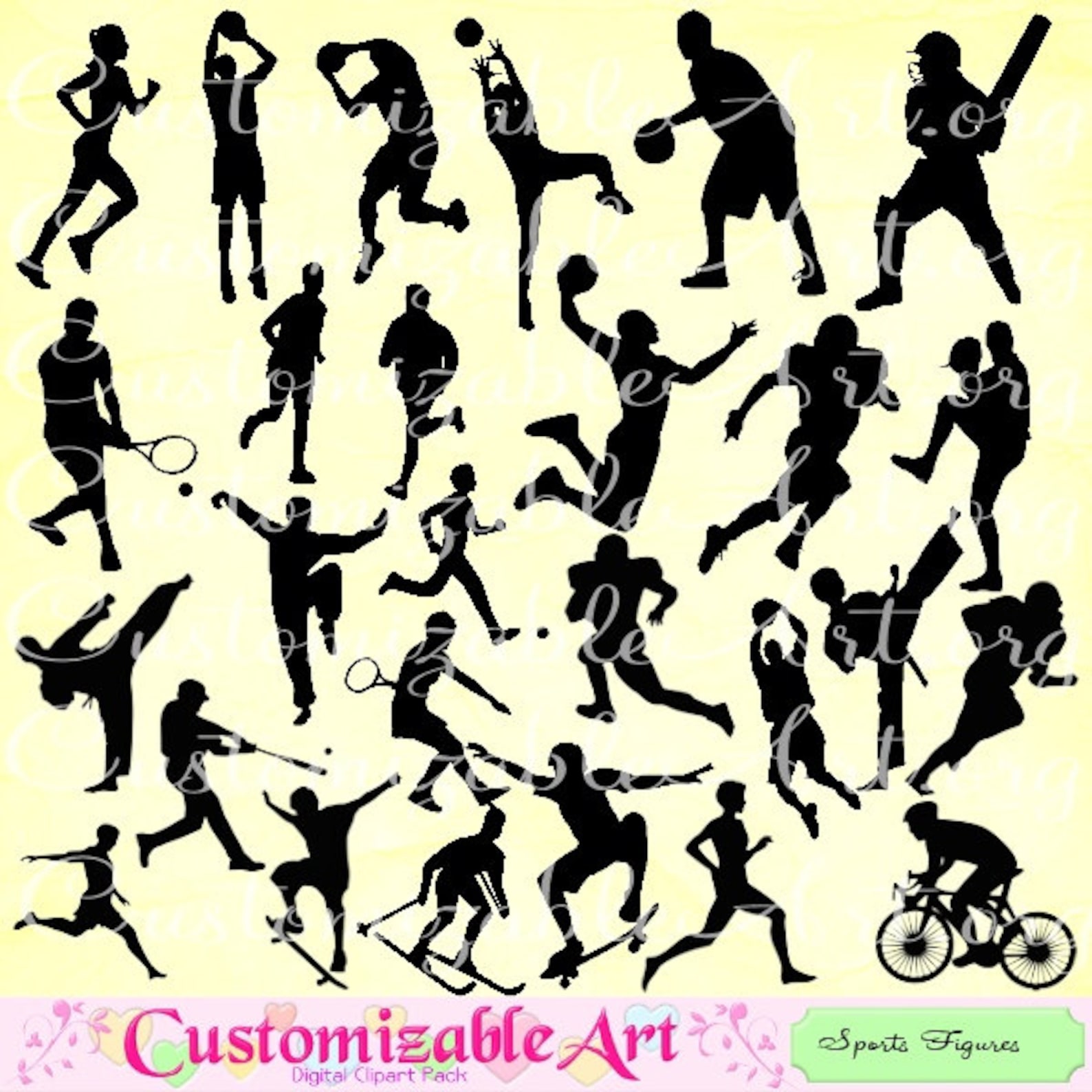 Sports Clipart Sports Clip Art Sports Digital Images Graphics ...
