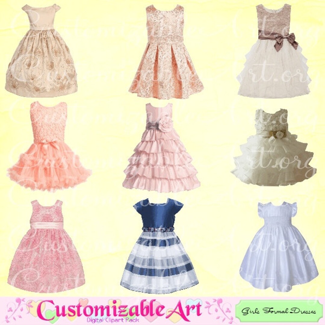 Girls Formal Dresses Clipart Girls Dress Clip Art Images Fashion Wear ...