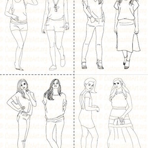 Fashion Coloring Book Printable Fashion Book Girl Women Coloring Pages ...