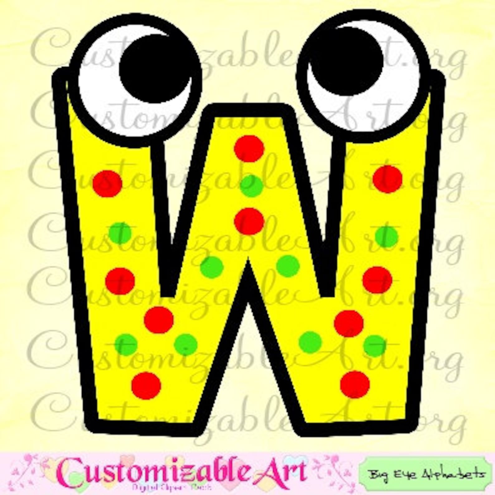 Alphabet Clipart Digital Alphabet Clip Art Images Upper Case Letters of ...