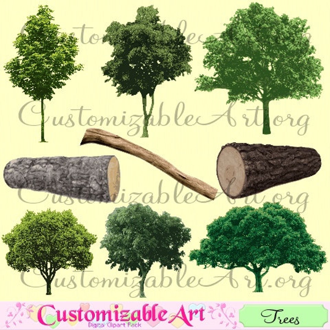 Tree Clipart Digital Tree Clip Art Digital Log Maple Tree Images Branch ...