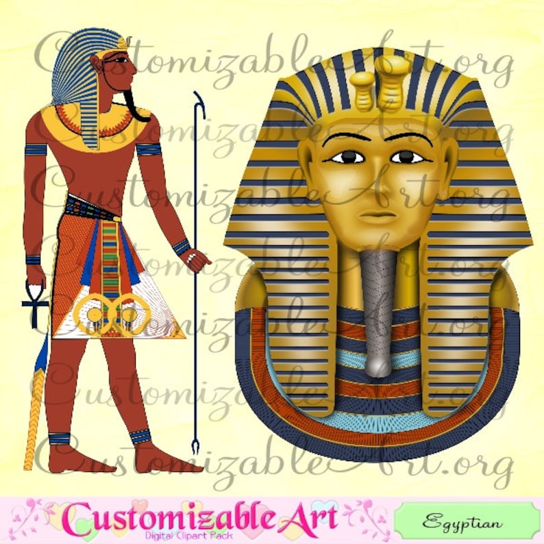 Egyptian Clipart Digital Egyptian Clip Art Egyptian Pharaoh Egypt King ...
