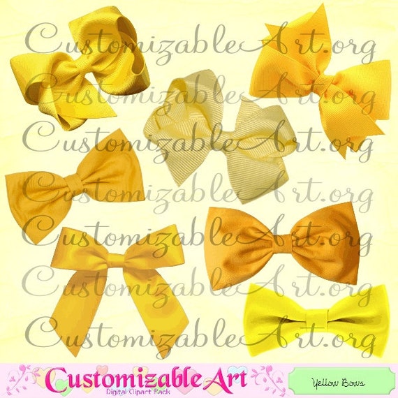 Yellow Bow Tie Clip Art