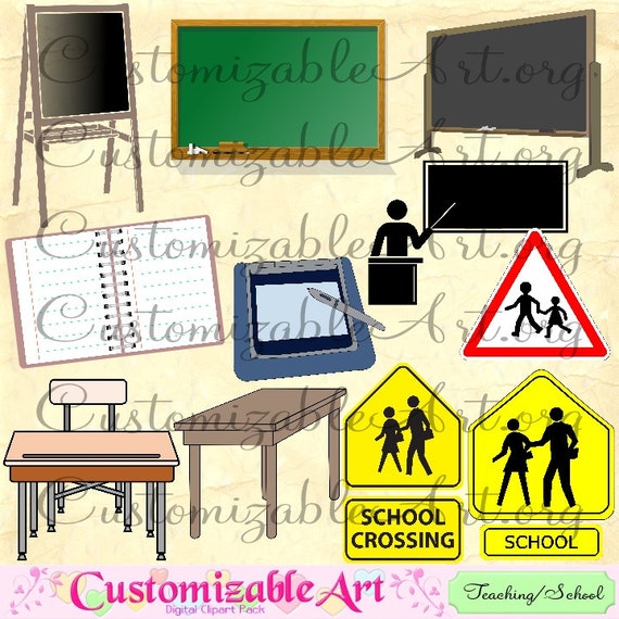 Teacher Desk Clipart Cute Graphics