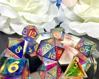 Stained Glass Rpg Dice - Etsy