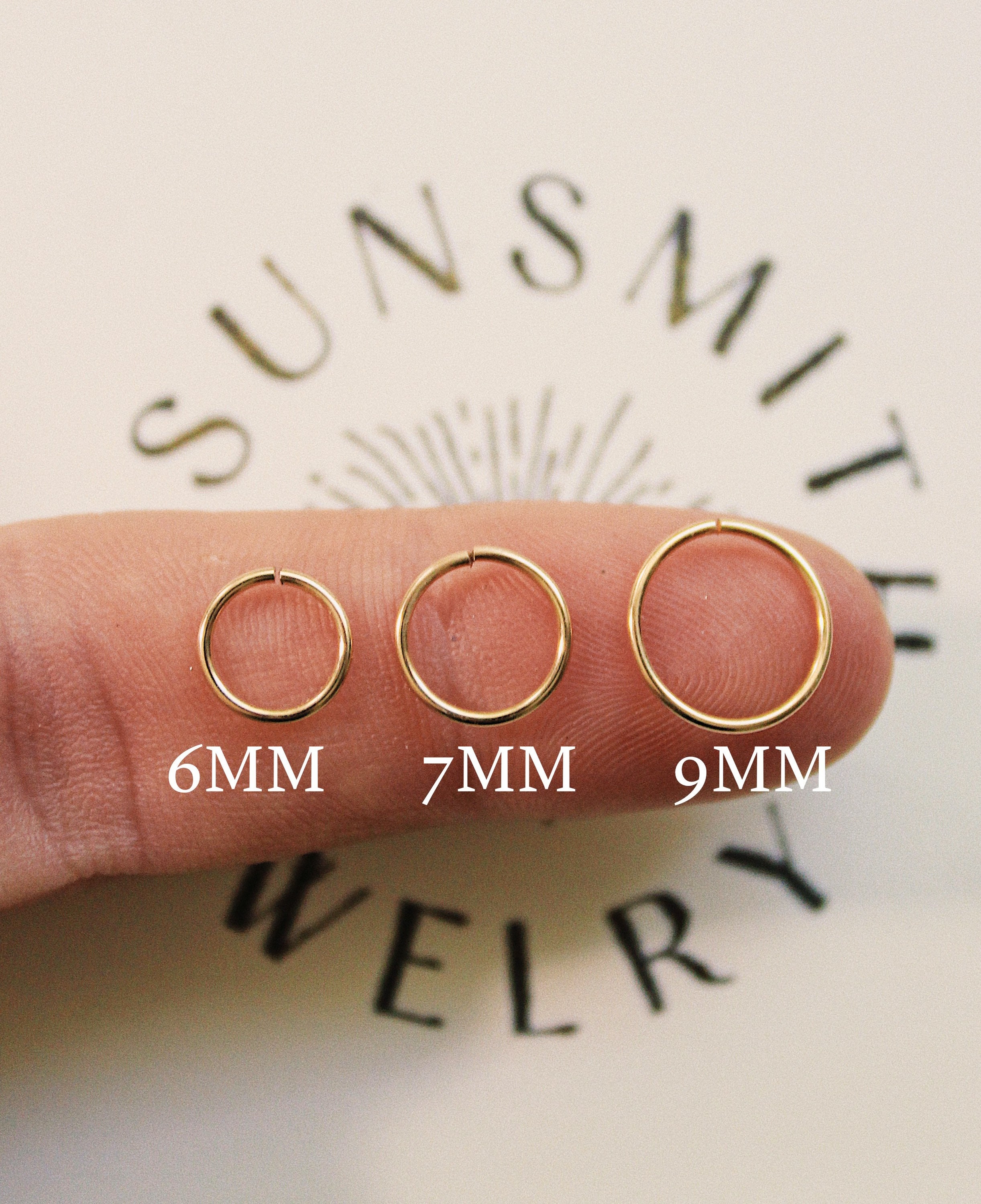 Gold Nose Hoop Thin Gold Nose Ring Unisex Nose Piercing | Etsy