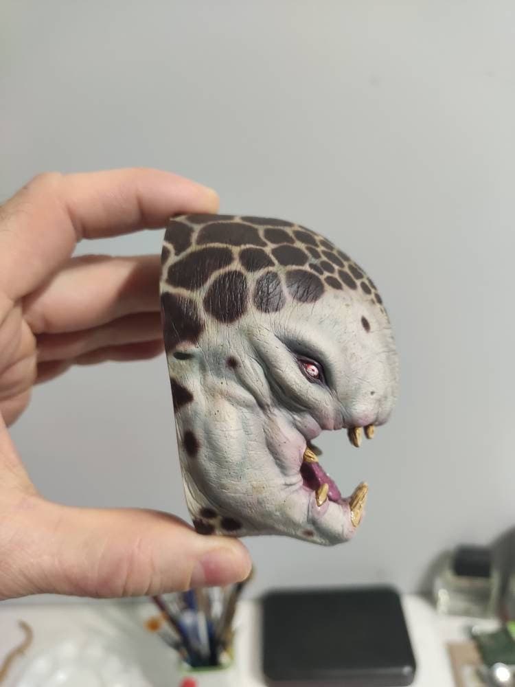 Creature Head Fantasy Art Scary Collectable Mutant - Etsy