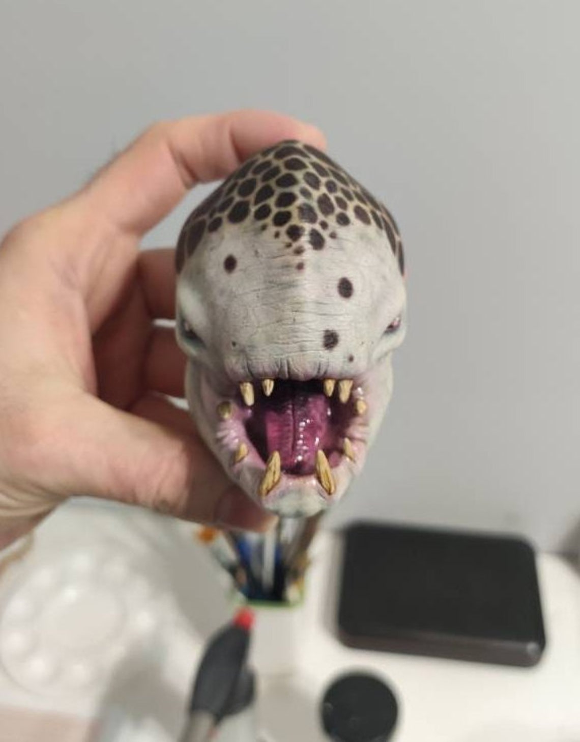 Creature Head Fantasy Art Scary Collectable Mutant - Etsy