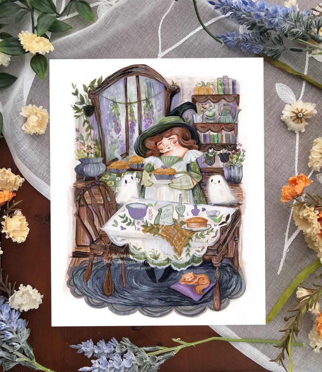 PRINT Kitchen Witch Illustration Art Print - Etsy