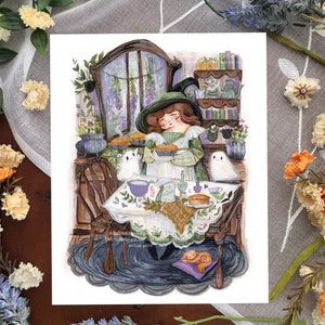 PRINT Kitchen Witch Illustration Art Print - Etsy