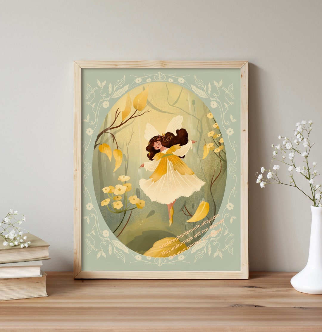 Golden Hour Fairy Illustration Print - Etsy