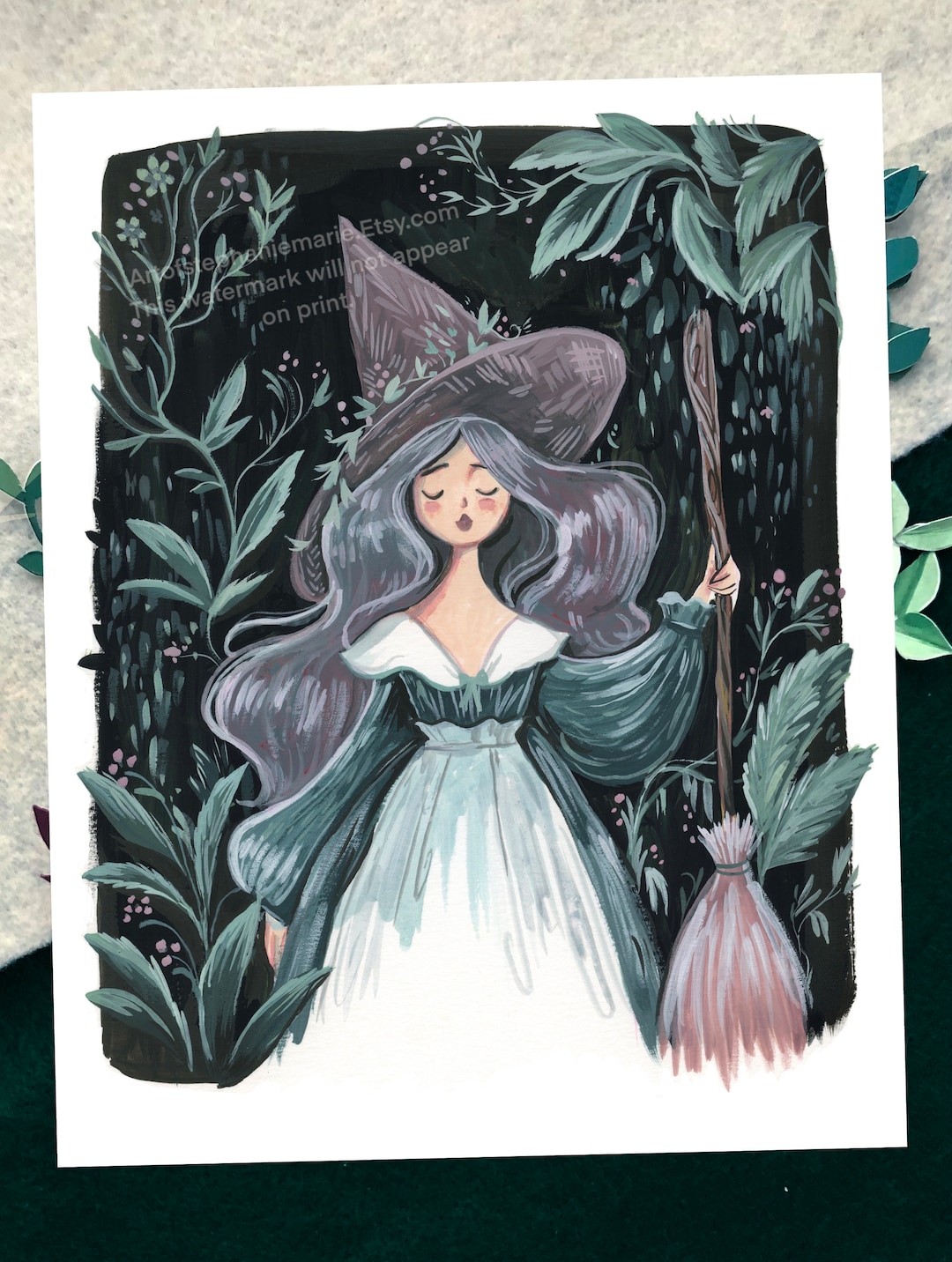Night Witch Illustration Art Print~unframed - Etsy