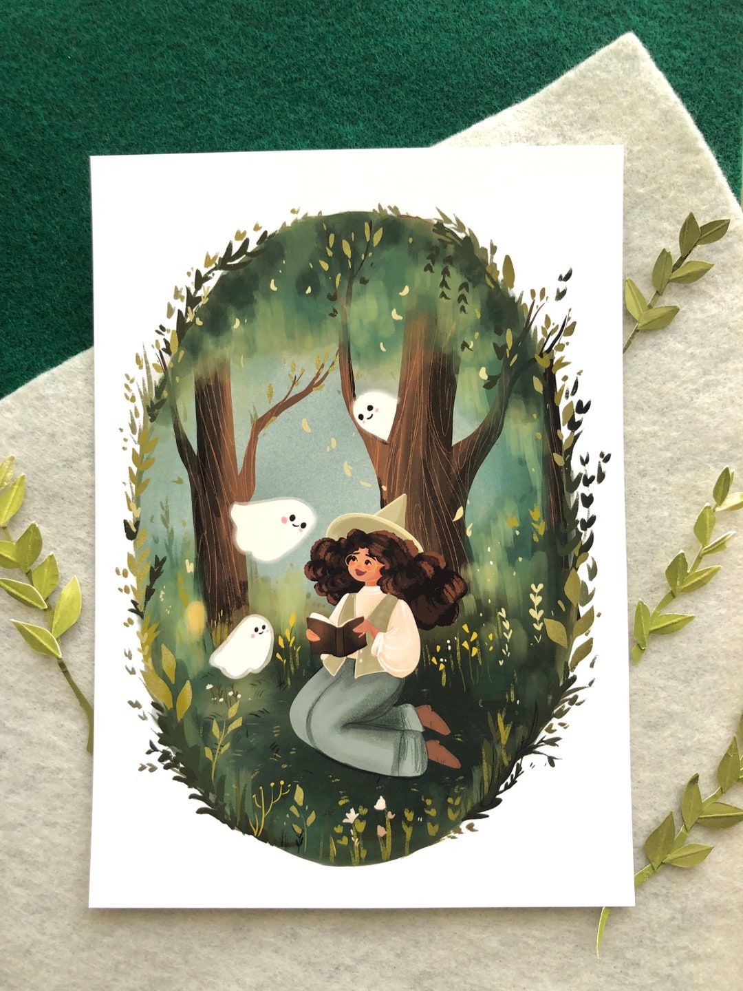 Spooky Stories Illustration Art Print - Etsy