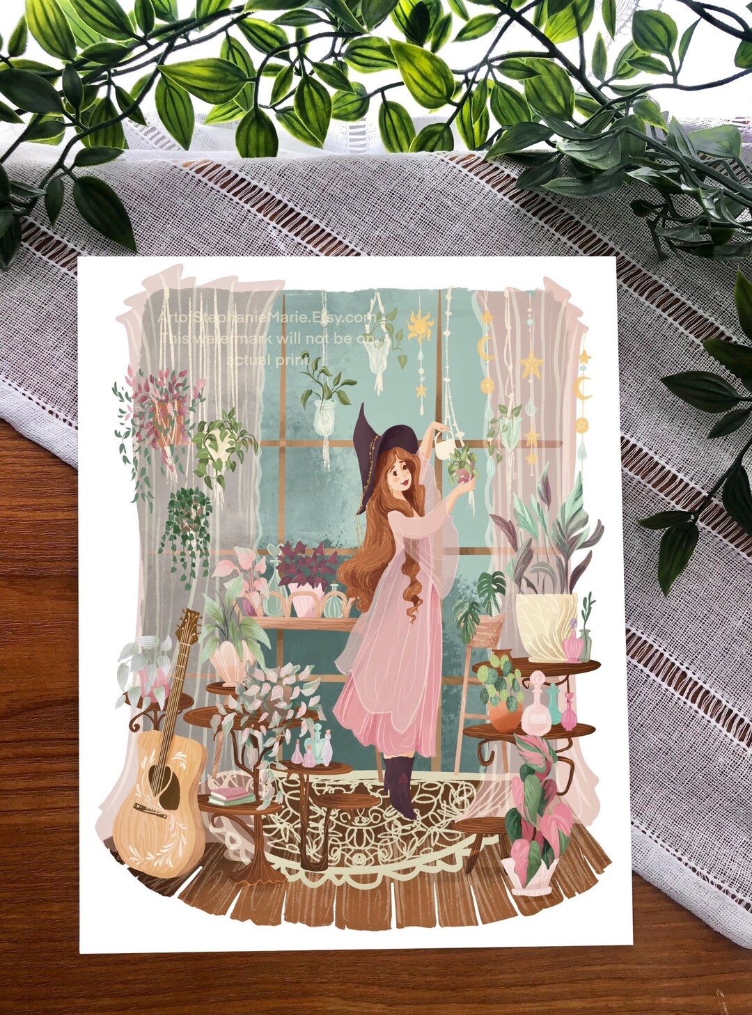 Plant Witch Illustration Art Print - Etsy