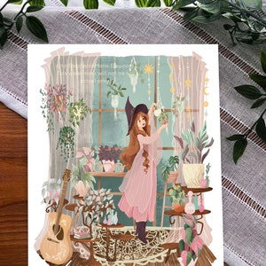 Plant Witch Illustration Art Print - Etsy