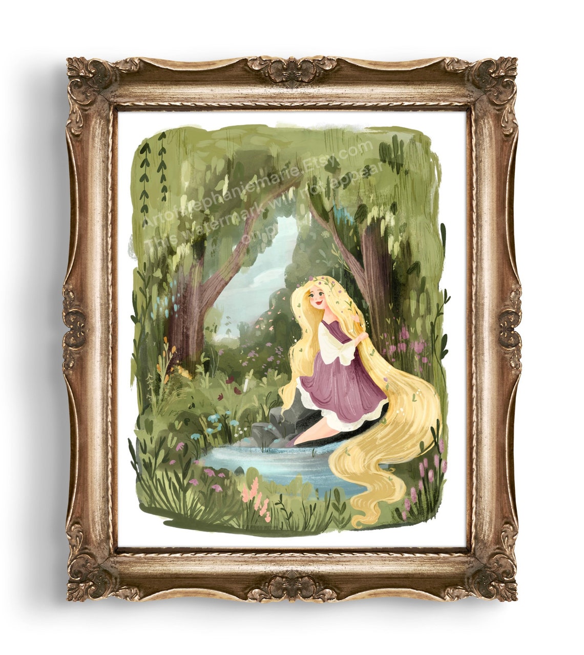 Rapunzel Illustration Art Print - Etsy