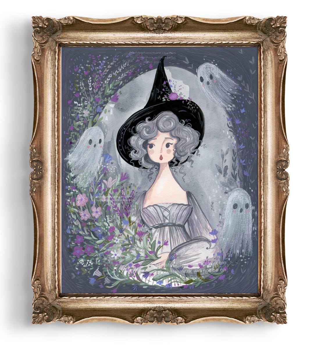 Spring Witch Llustration Art Print 8x10 - Etsy