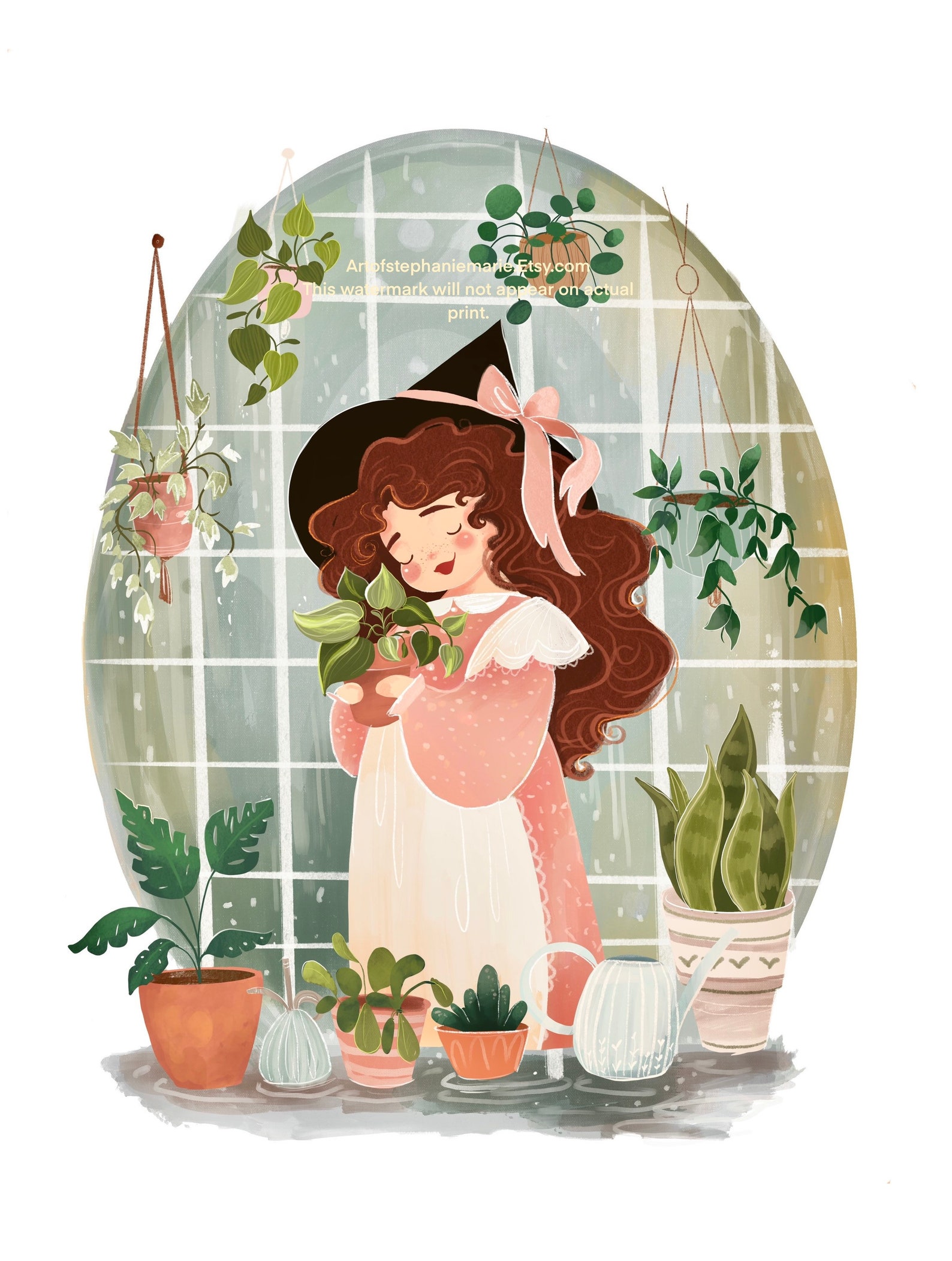 Plant Witch Illustration Print - Etsy