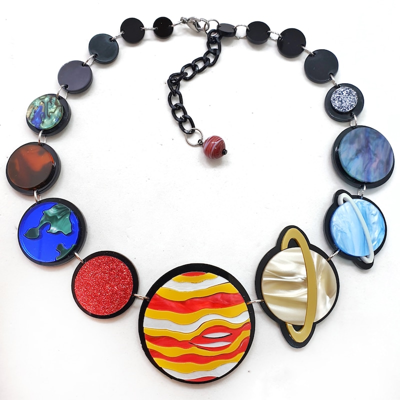 Solar System Necklace - Etsy