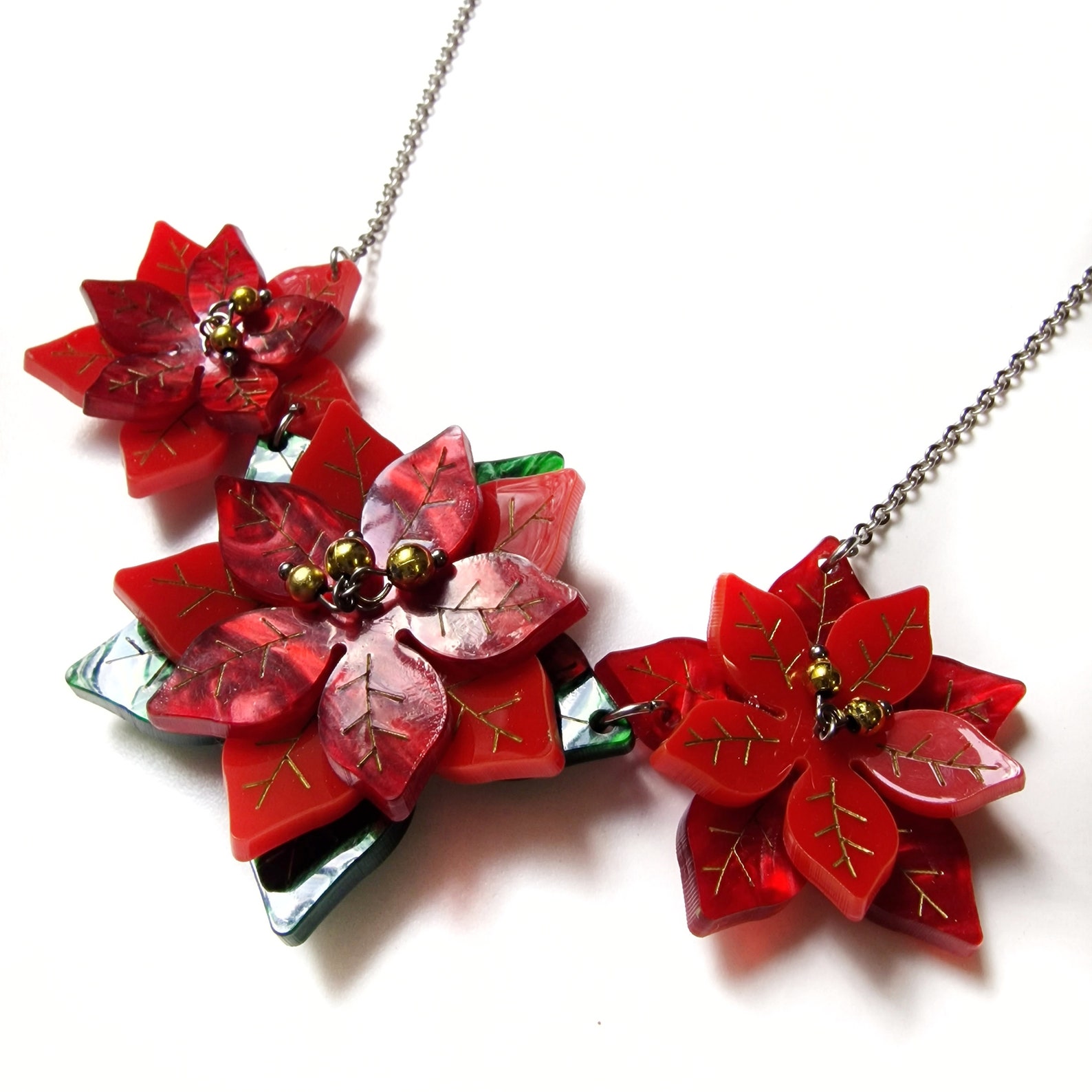 Laser-cut Acrylic Plexiglass Christmas Star Necklace - Etsy