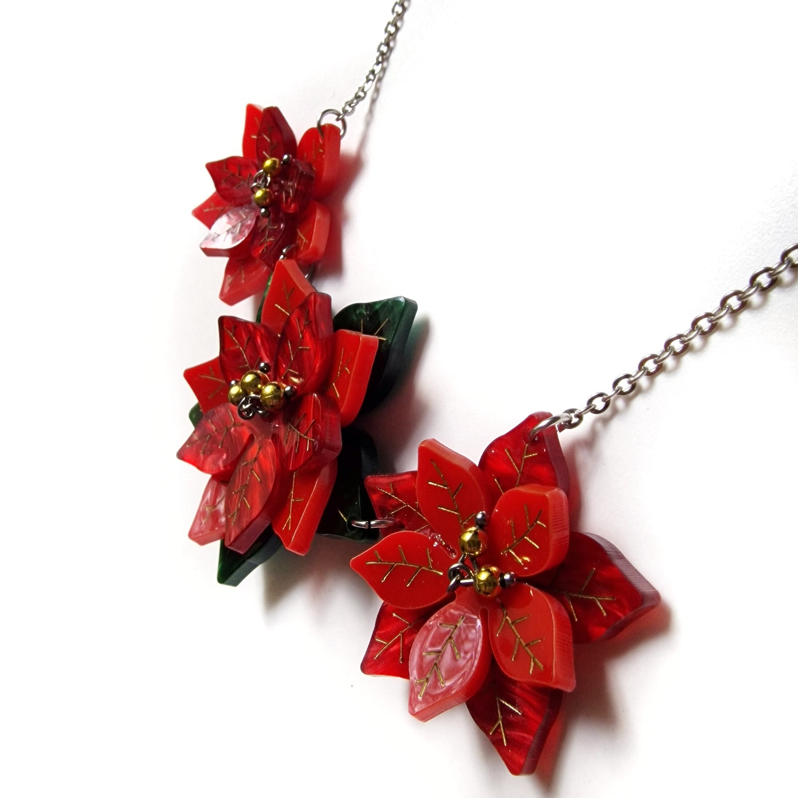 Laser-cut Acrylic Plexiglass Christmas Star Necklace - Etsy