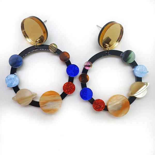 Solar System Earring - Etsy