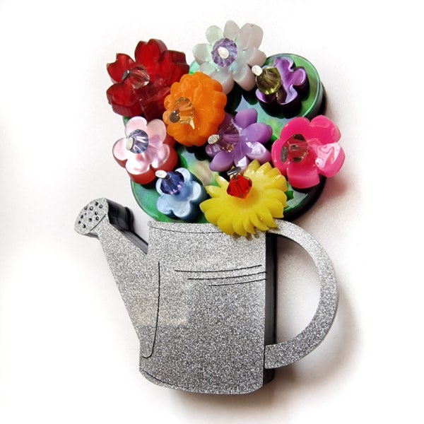 Watering Can Brooch - Etsy UK