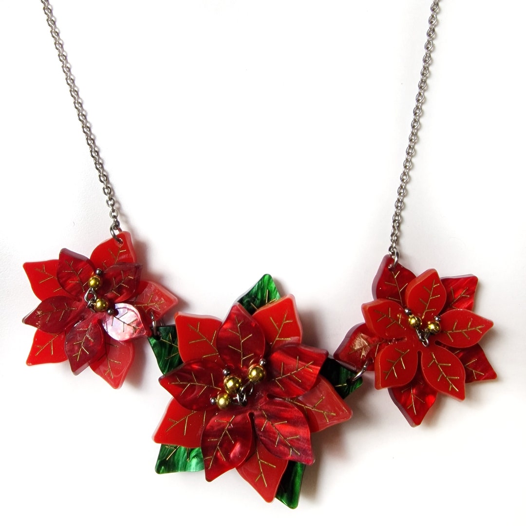 Laser-cut Acrylic Plexiglass Christmas Star Necklace - Etsy