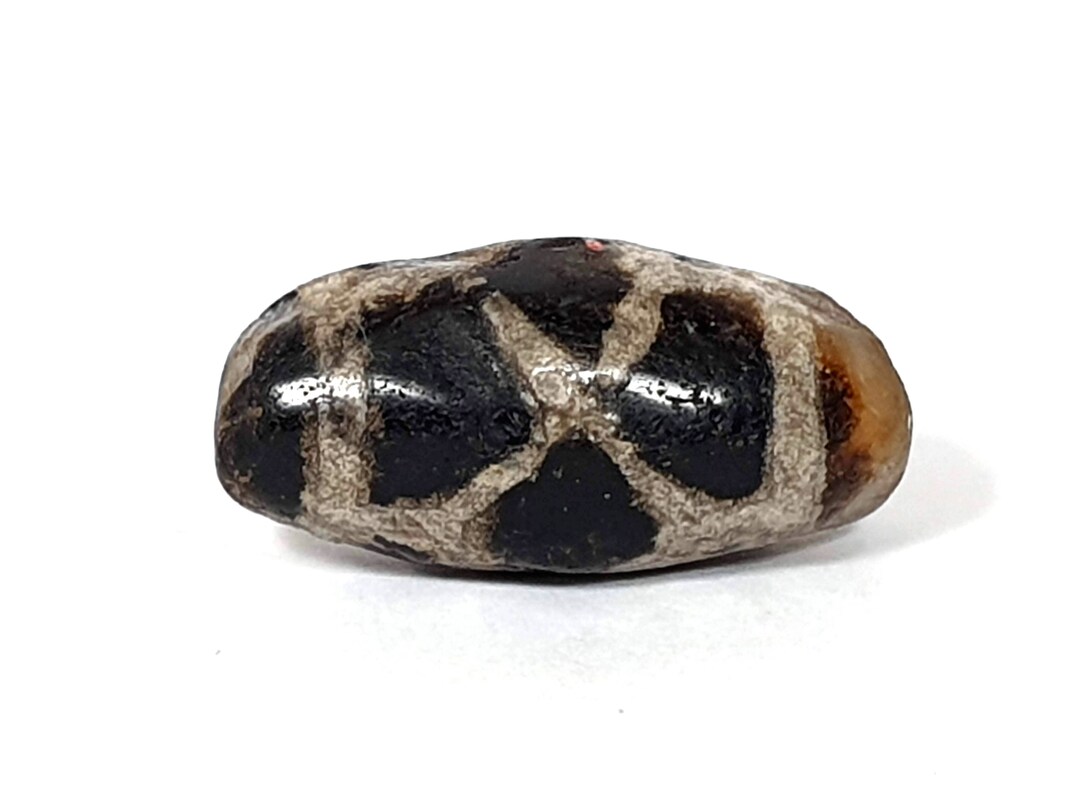 Ancient Tortoise Shell Motif Dzi Bead - Extremely Old - Etsy