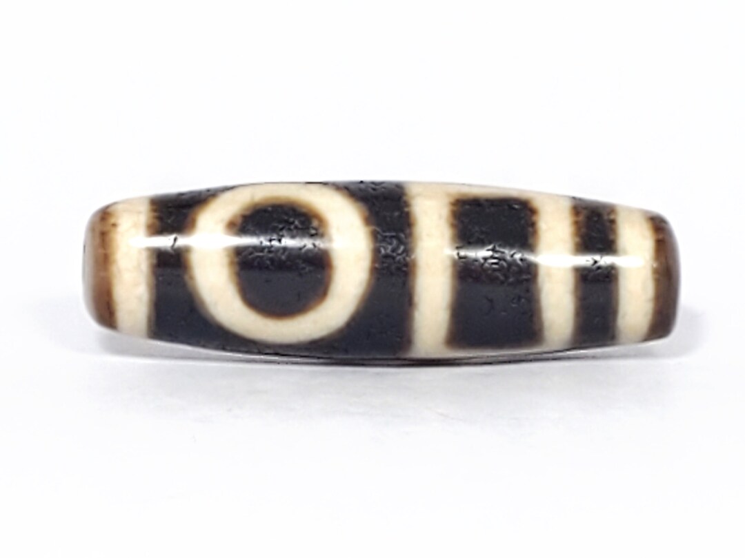 Ancient Double Heaven & Earth Motif Dzi Bead tid-anc-dhe-052523 ...