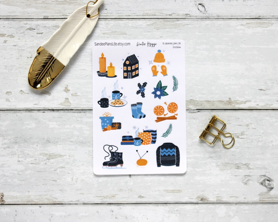 Winter Hygge Decorate Stickers | Cute and Cozy Stickers Ideal for ...