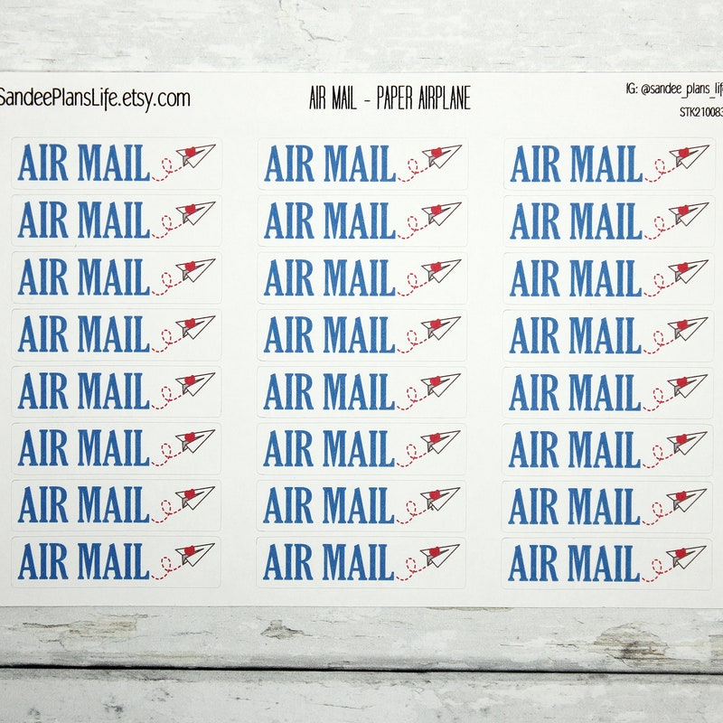 Mail Stickers - Etsy