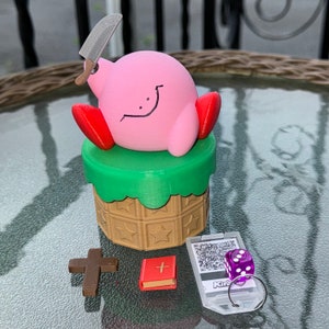 Derpy Kirby Custom Amiibo new Design With Accessory Pack - Etsy