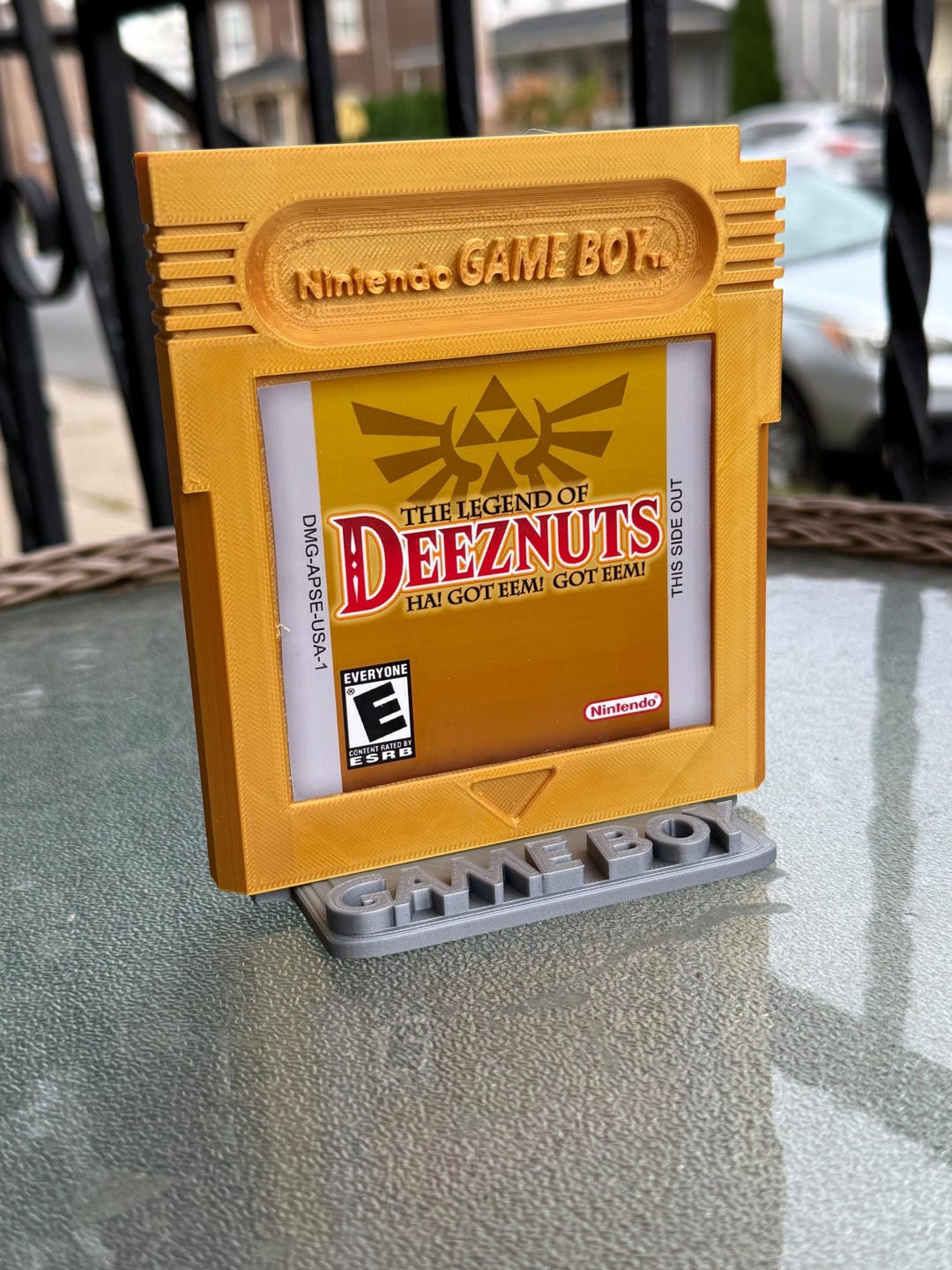 Cursed Gameboy Cartridge Wall Art / the Legend of Deez Nutz - Etsy