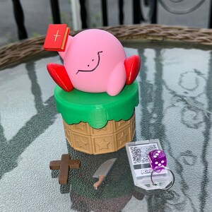 Derpy Kirby Custom Amiibo new Design With Accessory Pack - Etsy