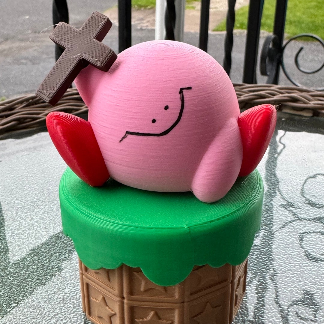 Derpy Kirby Custom Amiibo new Design With Accessory Pack - Etsy