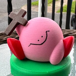 Derpy Kirby Custom Amiibo new Design With Accessory Pack - Etsy