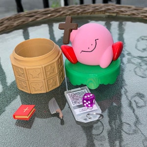 Derpy Kirby Custom Amiibo new Design With Accessory Pack - Etsy