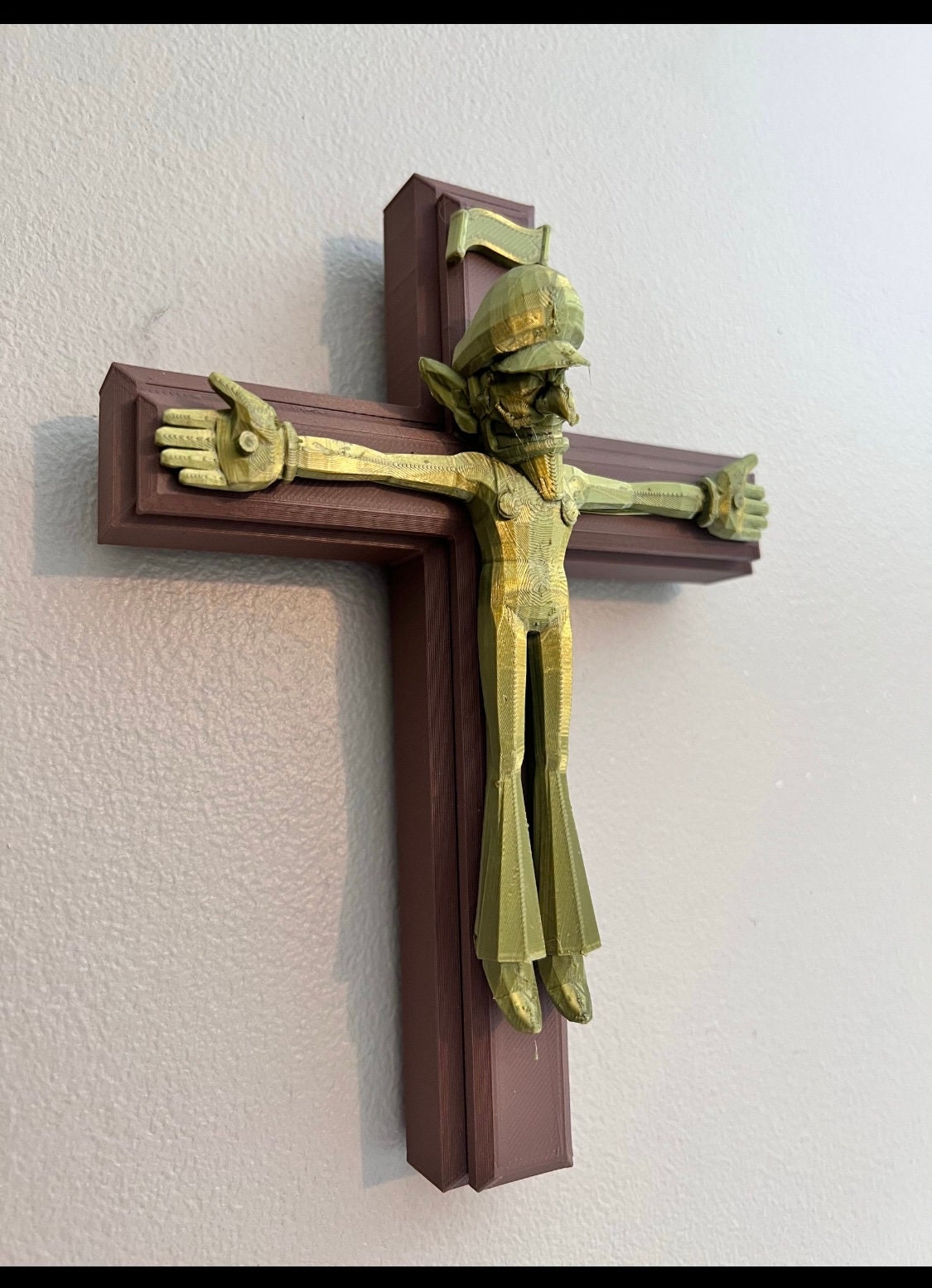 Waluigi Last Rites Crucifix FREE SHIPPING - Etsy
