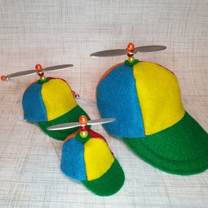 Beanie Hat / Propeller Helicopter Hat for Cat Dog Small Pet Hedgehog ...