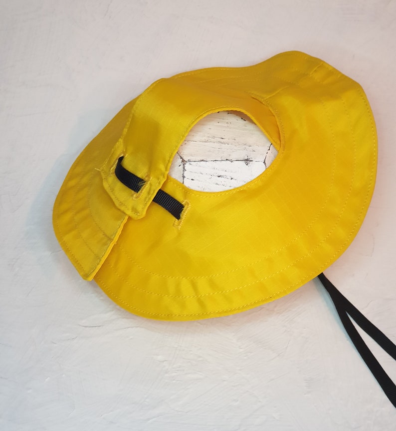 Yellow Rain Hat (photo Prop) With Slots for Ears for Chinchilla, Cat ...